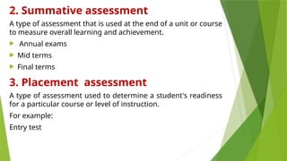 It is all about purposes_types of assessment.pptx