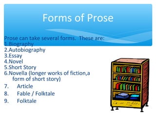 English literature poetry-prose-drama | PPT