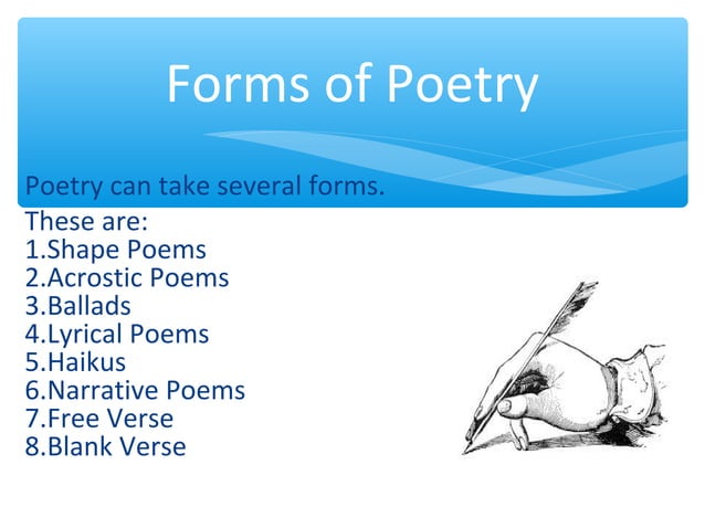 English literature poetry-prose-drama | PPT