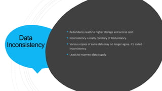 Purpose of DBMS and users of DBMS | PPTX