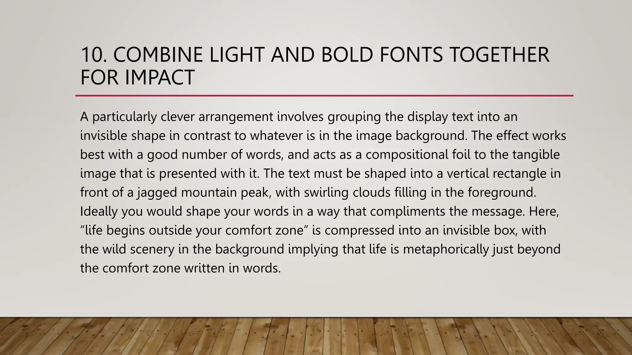 Ways of Presenting Text in an Image : Report in Communication | PPTX