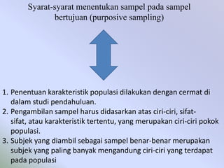 Purposive sampling | PPTX