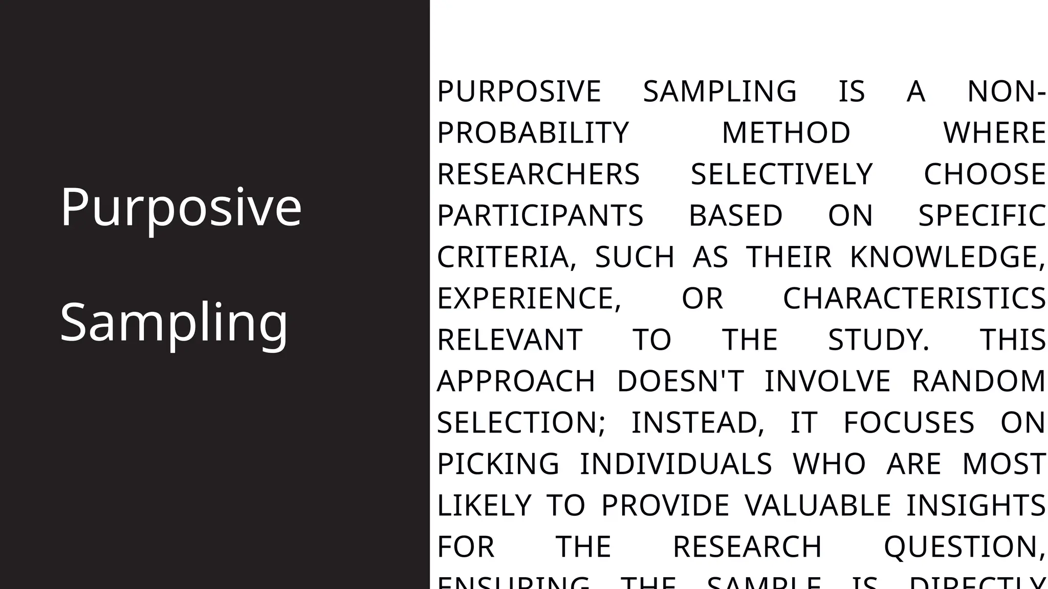 Purposive Sampling in Practical Research Quantitative | PPTX