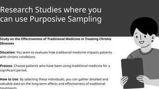 Purposive Sampling in Practical Research Quantitative | PPTX