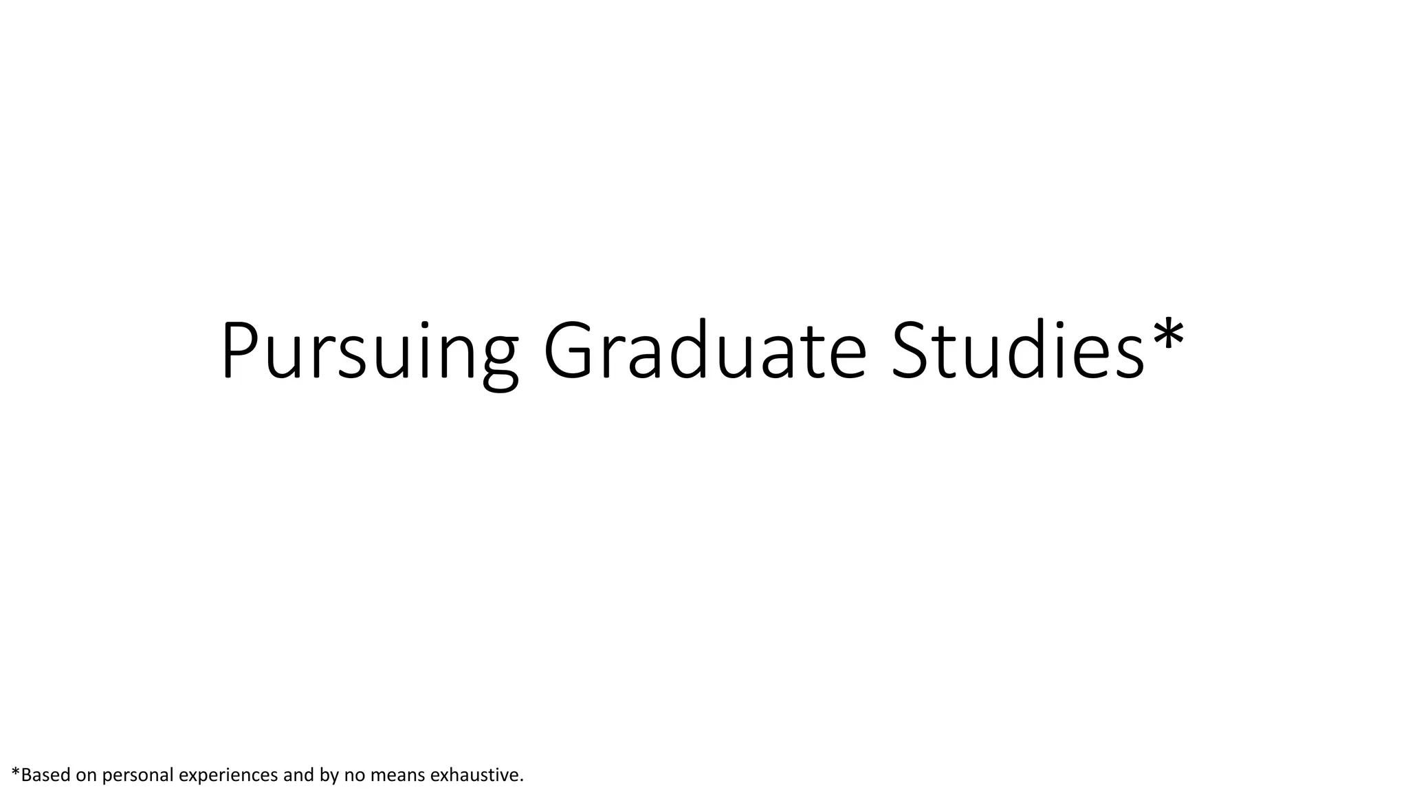 Pursuing Graduate Studies.pptx