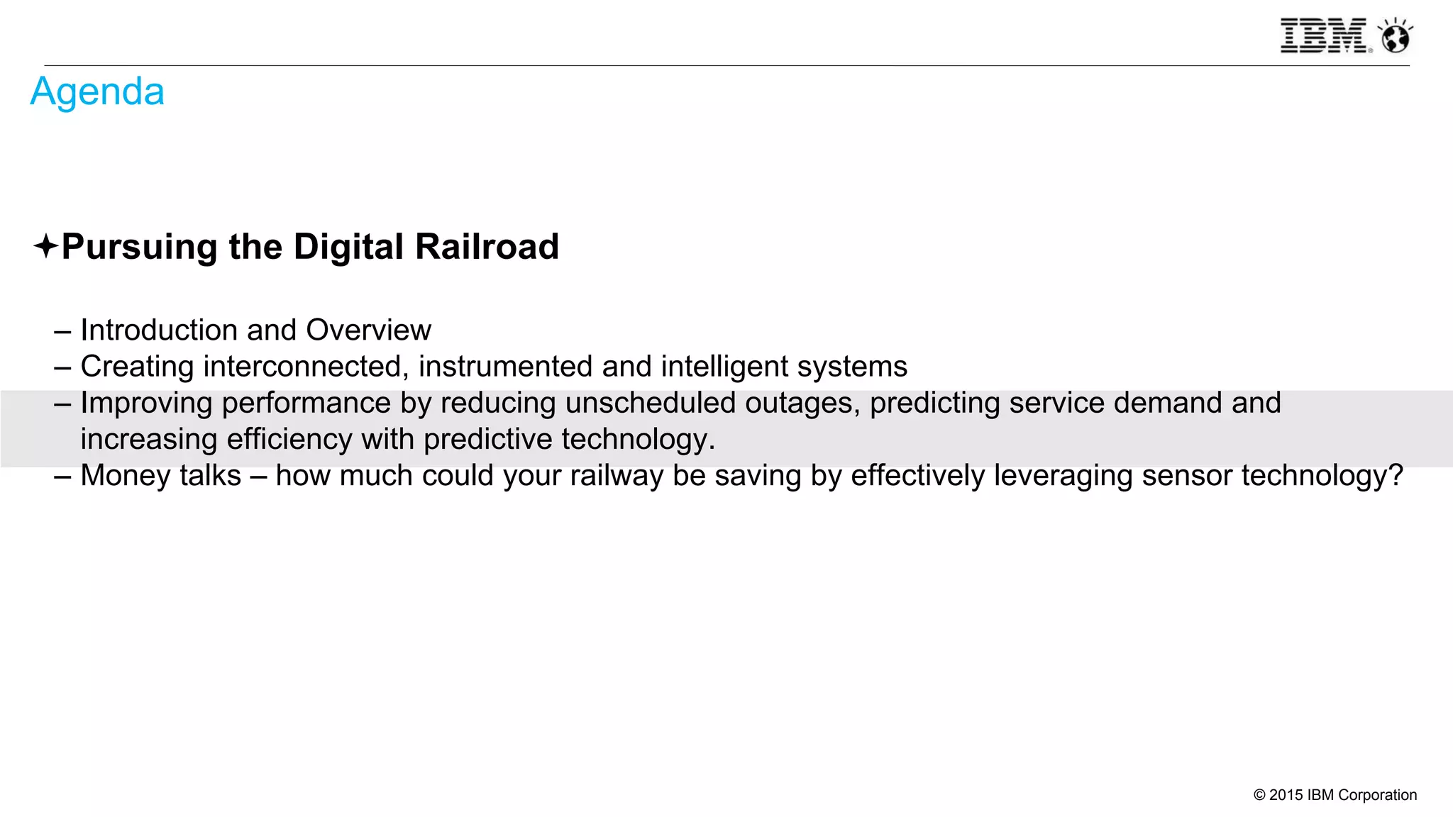 Pursuing the digital railroad | PPT