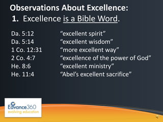 Pursuit of Excellence with Narration | PPTX