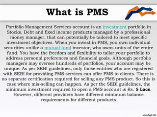 PMS MUTUAL FUNDS & AIF IN INDIA | PPTX
