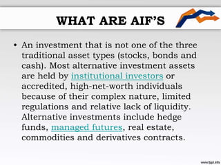 PMS MUTUAL FUNDS & AIF IN INDIA | PPTX