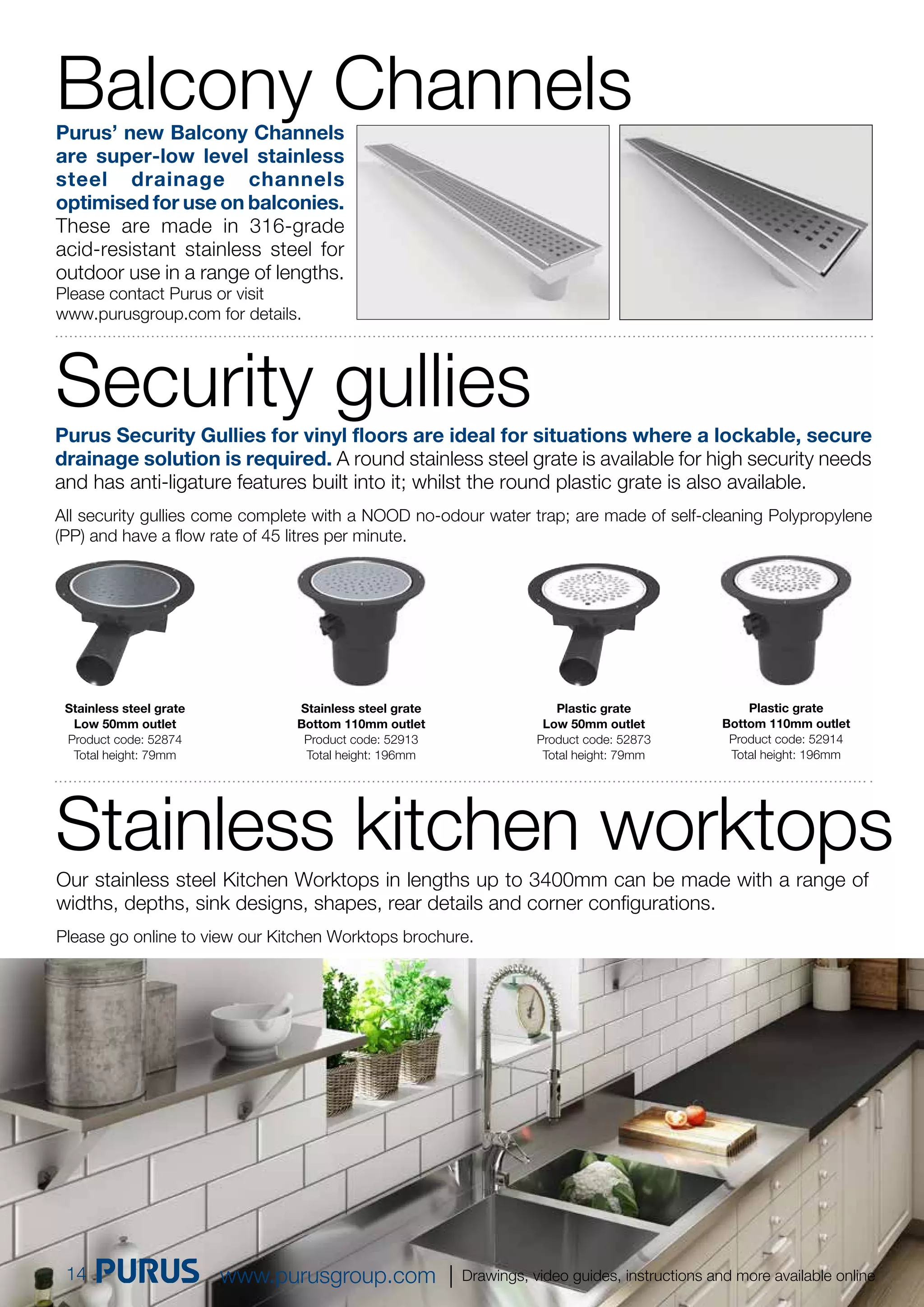 Purus Brochure 2018 Wetroom Drainage Solutions | PDF