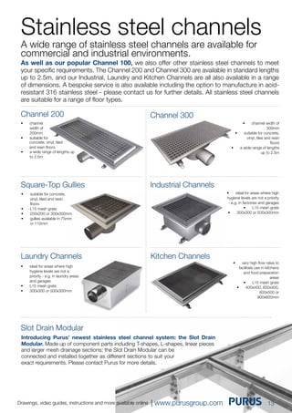 Purus Brochure 2018 Wetroom Drainage Solutions | PDF | Bath and Shower ...