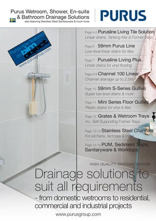 Purus brochure january_2019 | PDF | Bath and Shower | Personal Care