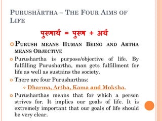 Purushartha: The way to live blissful life. | PDF