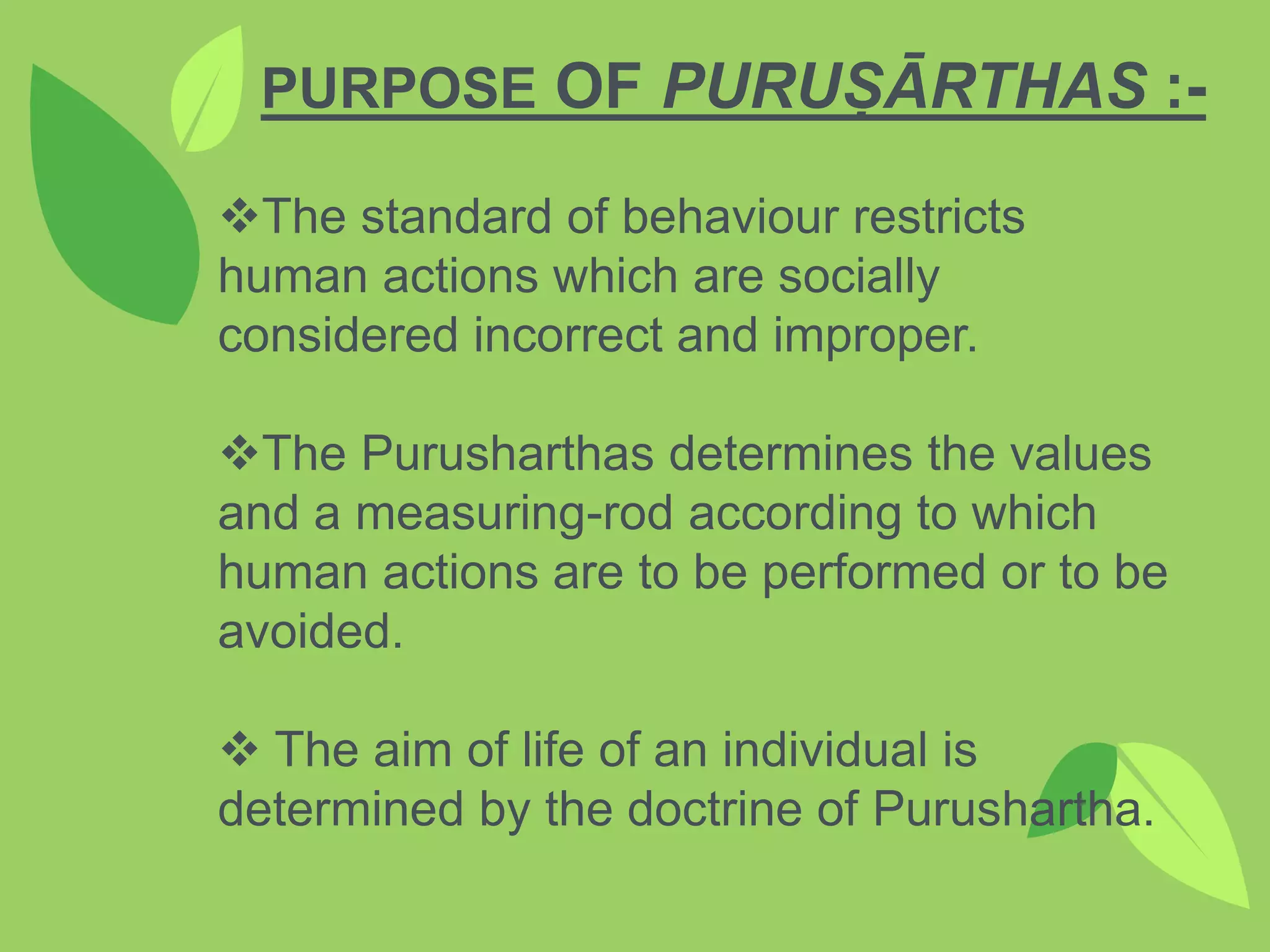 Purusharthas ppt | PPTX