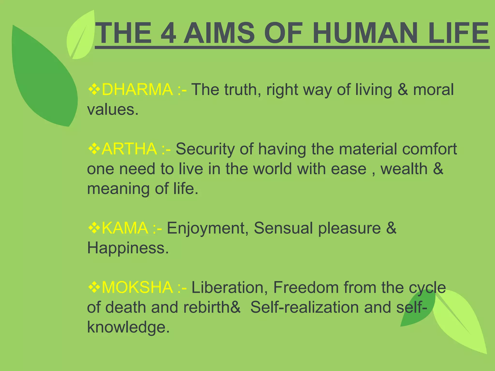 Purusharthas ppt | PPTX