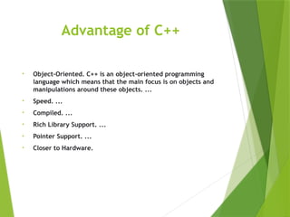 C and C++ programming basics for Beginners.pptx