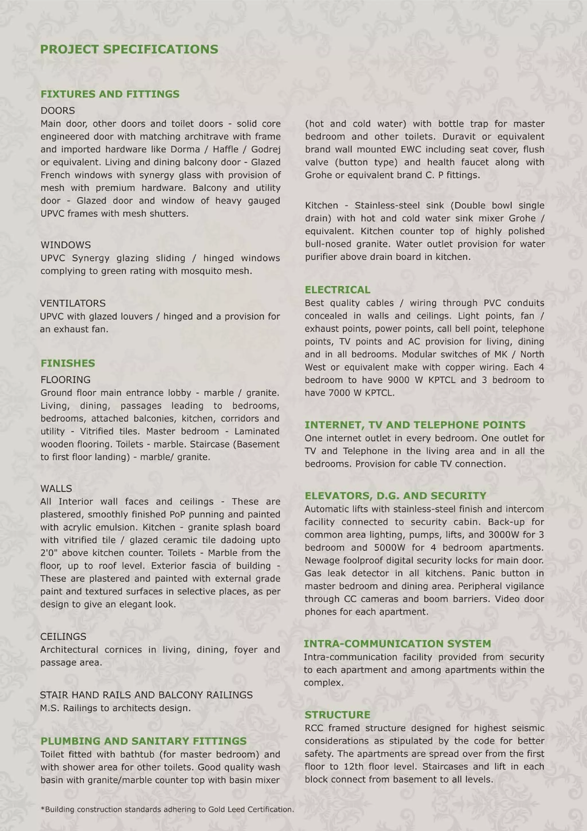 Purva atria platina e-brochure | PDF