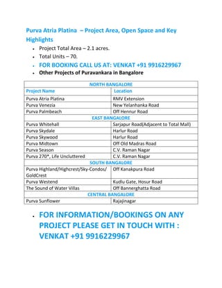 Purva atria platina rmv 2nd stage | PDF | Free Download