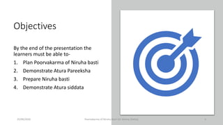 Purva karma of niruha basti | PPTX