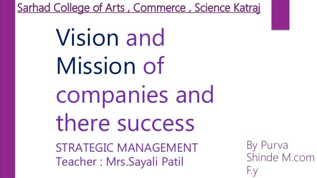 strategic management vision and mission ppt | PPTX