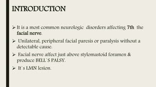 Bell's Palsy ICIDH2 Purvi Shah PPT | PPT