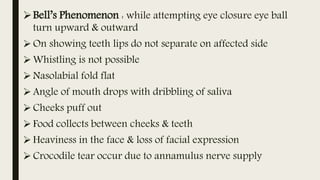 Bell's Palsy ICIDH2 Purvi Shah PPT | PPT