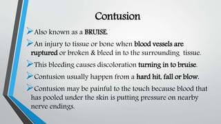 Purvi shah contusion ppt | PPTX