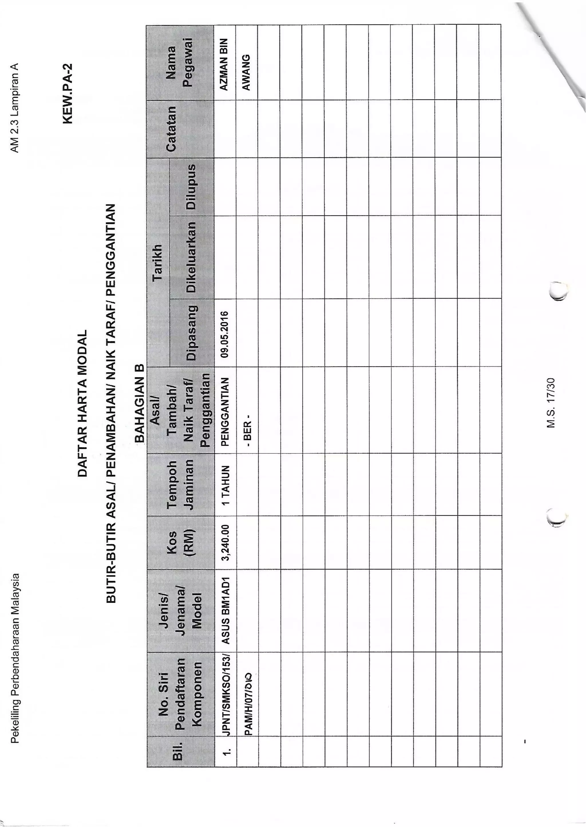 Harta Modal Peralatan ICT Pusat Akses SMKSO | PDF