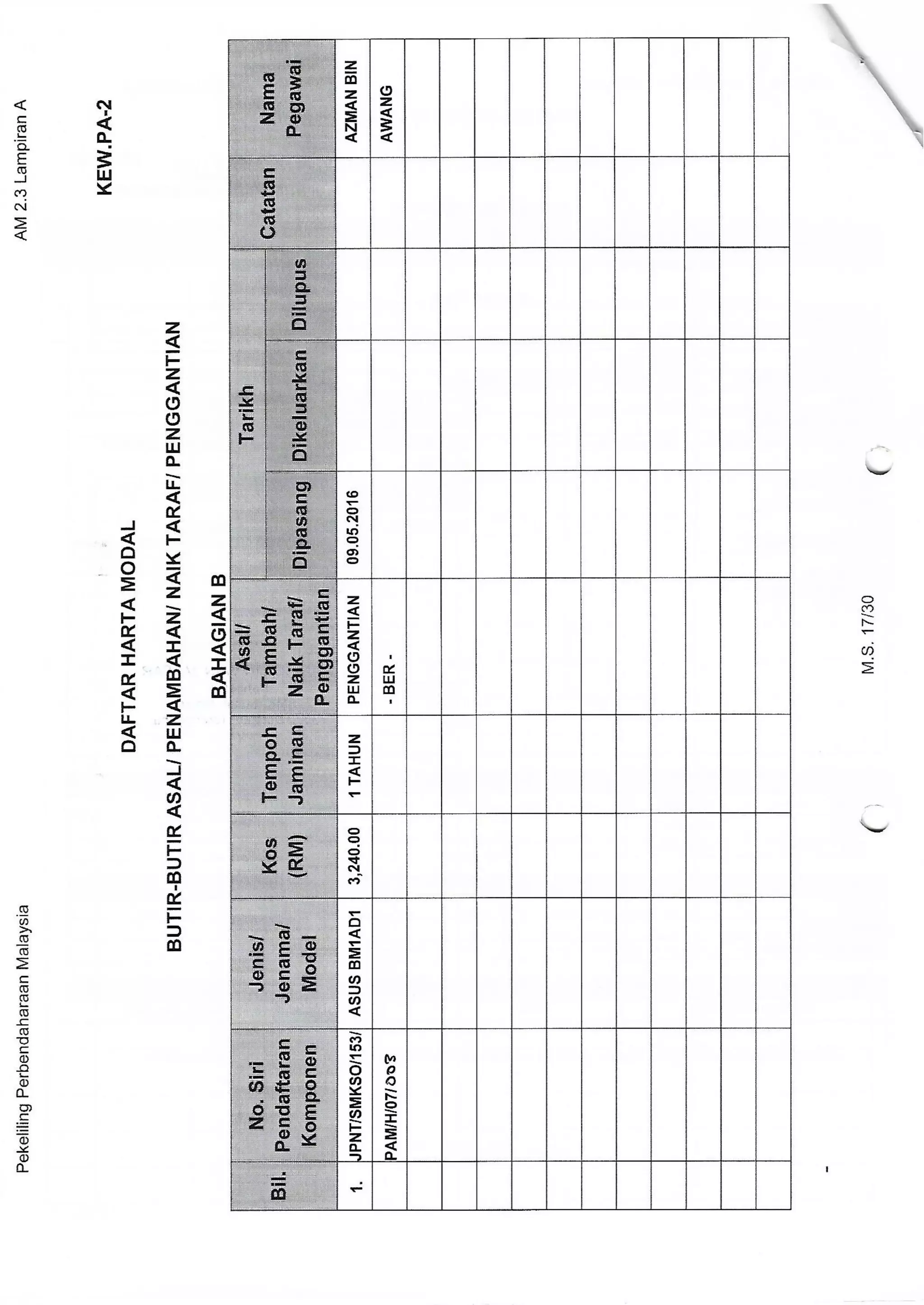 Harta Modal Peralatan ICT Pusat Akses SMKSO | PDF