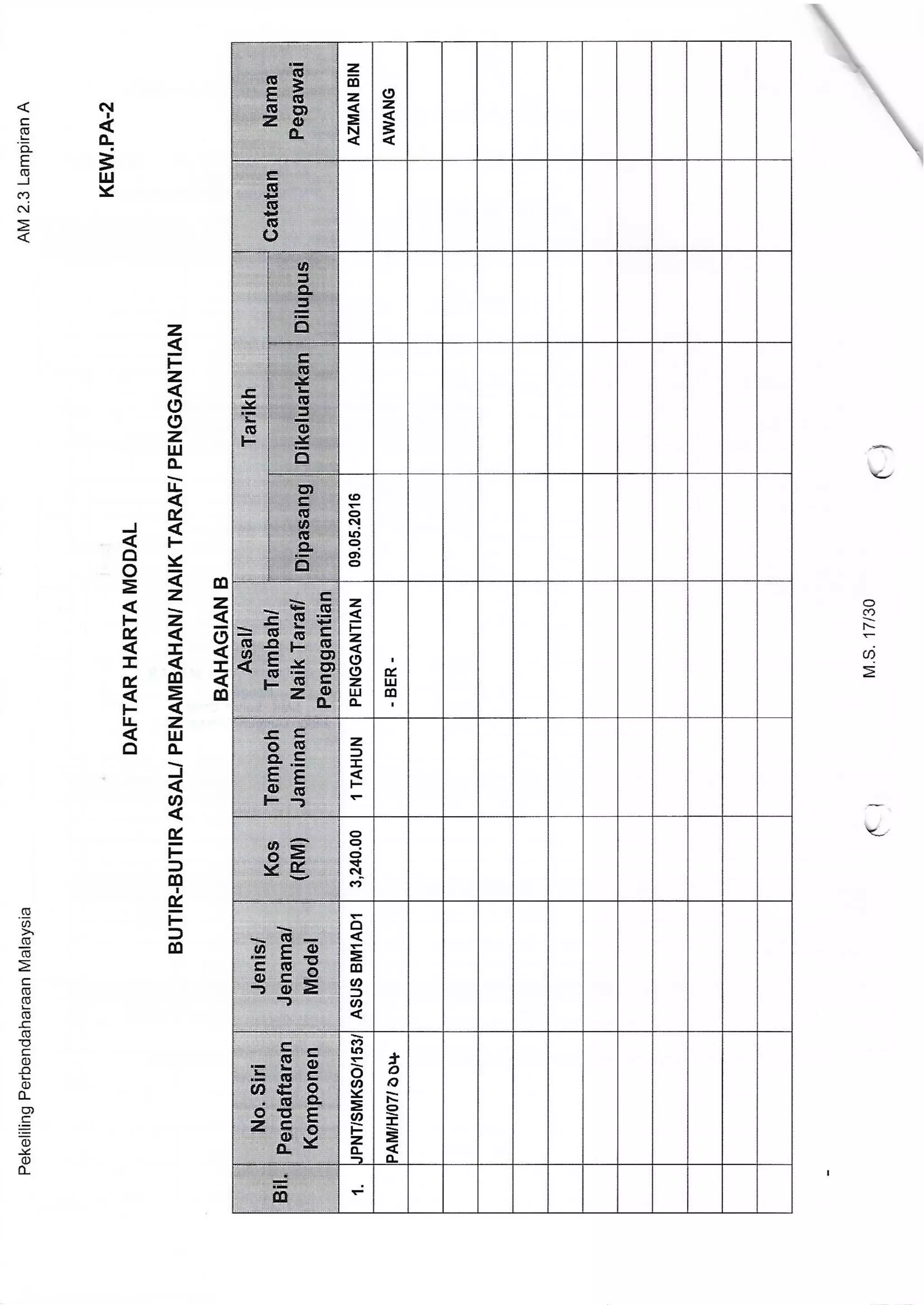 Harta Modal Peralatan ICT Pusat Akses SMKSO | PDF