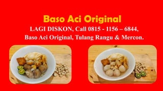 Pusat distributor baso aci | PDF