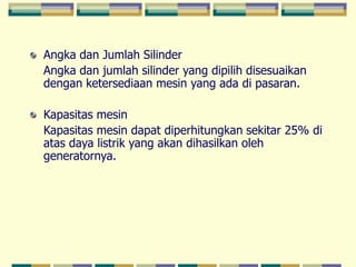 PUSAT LISTRIK TENAGA DIESEl ppt.......... | PPT