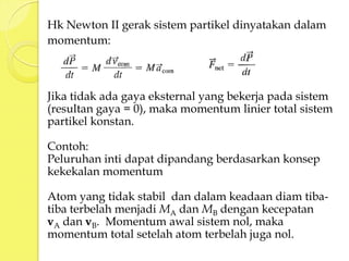 Pusat massa dan momentum | PDF