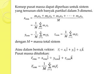 Pusat massa dan momentum | PDF