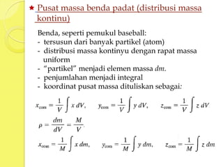 Pusat massa dan momentum | PDF