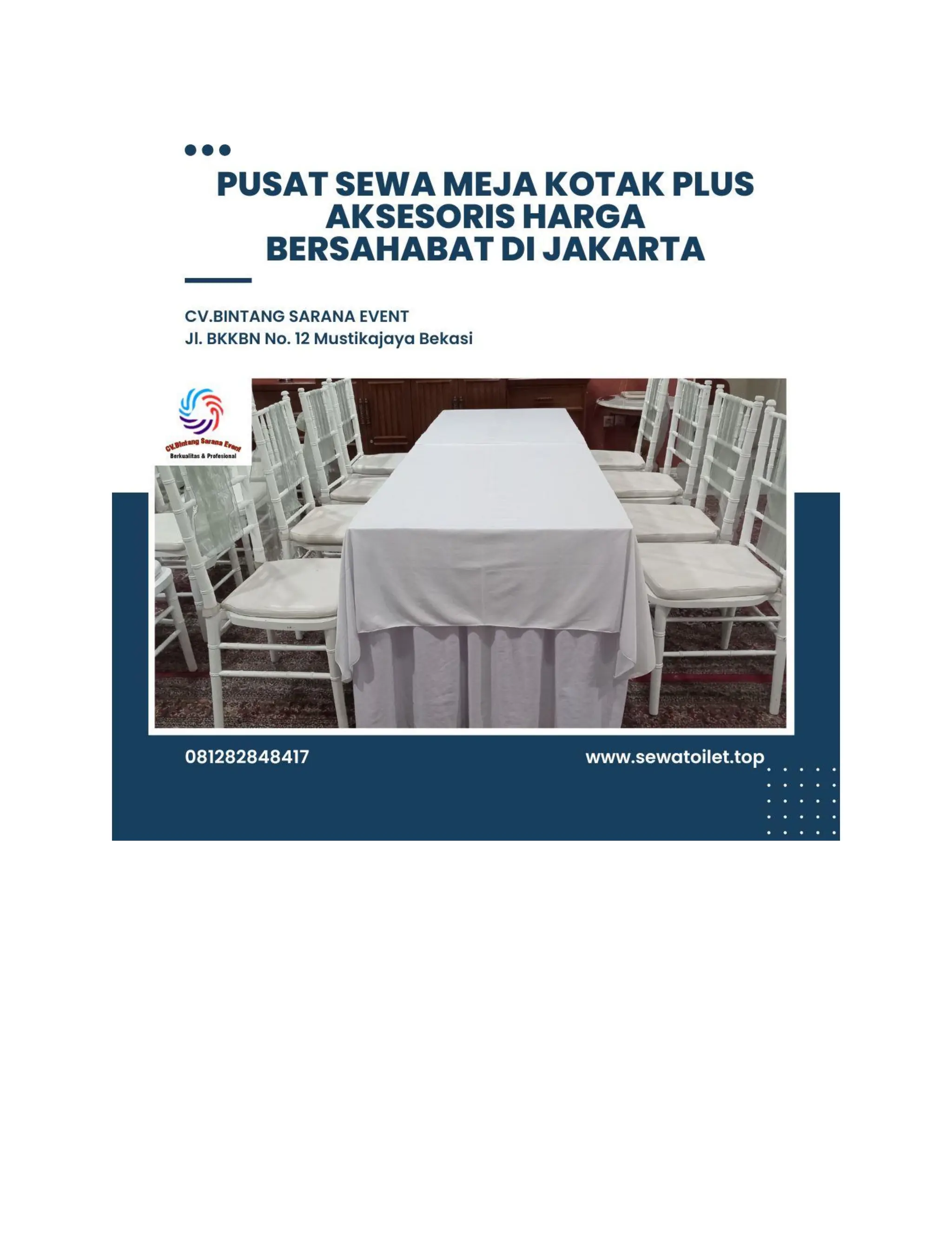Pusat Sewa Meja Kotak Plus Aksesoris Harga Bersahabat di Jakarta.pdf
