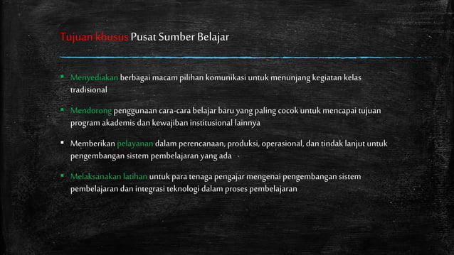 Pusat sumber belajar | PPTX