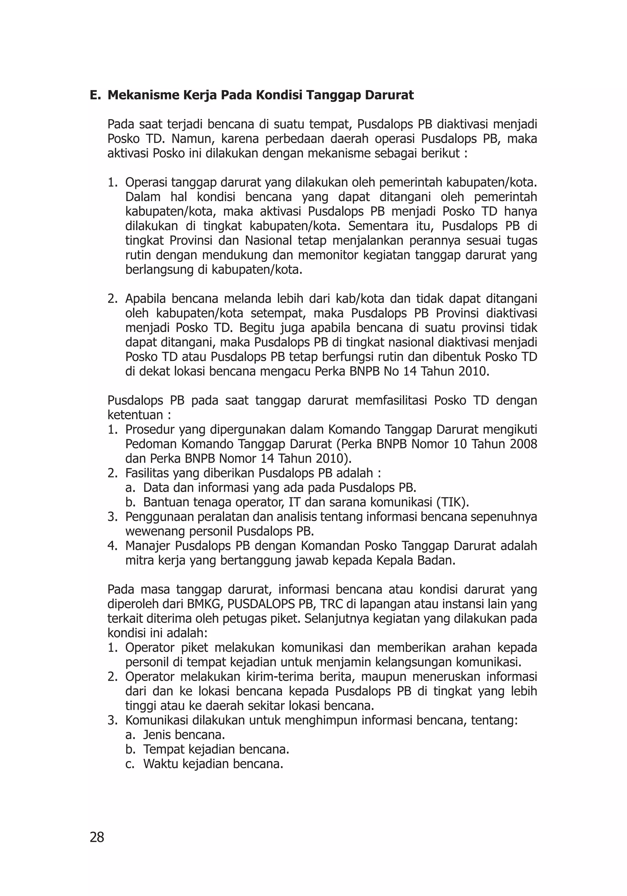 Perka BNPB No.15 Tahun 2012 | PDF