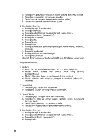 Perka BNPB No.15 Tahun 2012 | PDF