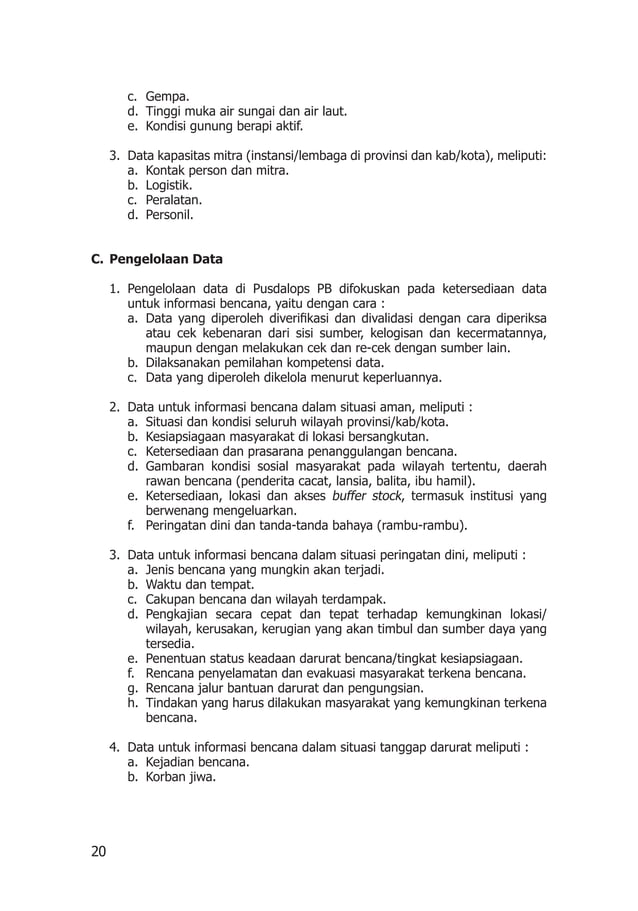 Perka BNPB No.15 Tahun 2012 | PDF