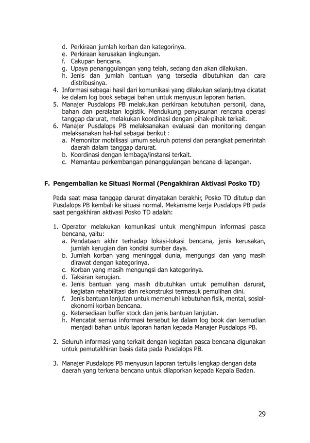 Perka BNPB No.15 Tahun 2012 | PDF