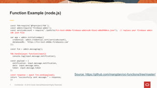 Push notification with ons and fcm | PPTX | Web Development | Internet