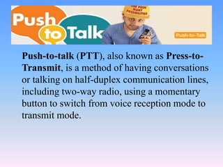 Push to-talk-android | PPT