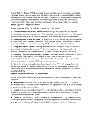 Global Push-to-Talk over Cellular (PTToC) Market Set for Explosive ...