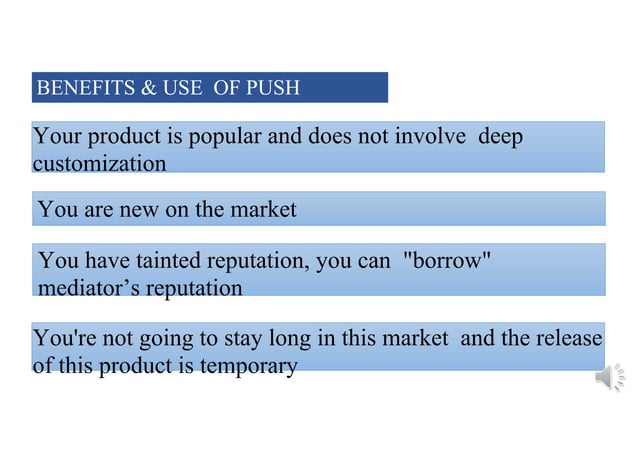 Push and pull marketing strategies ppt for | PDF