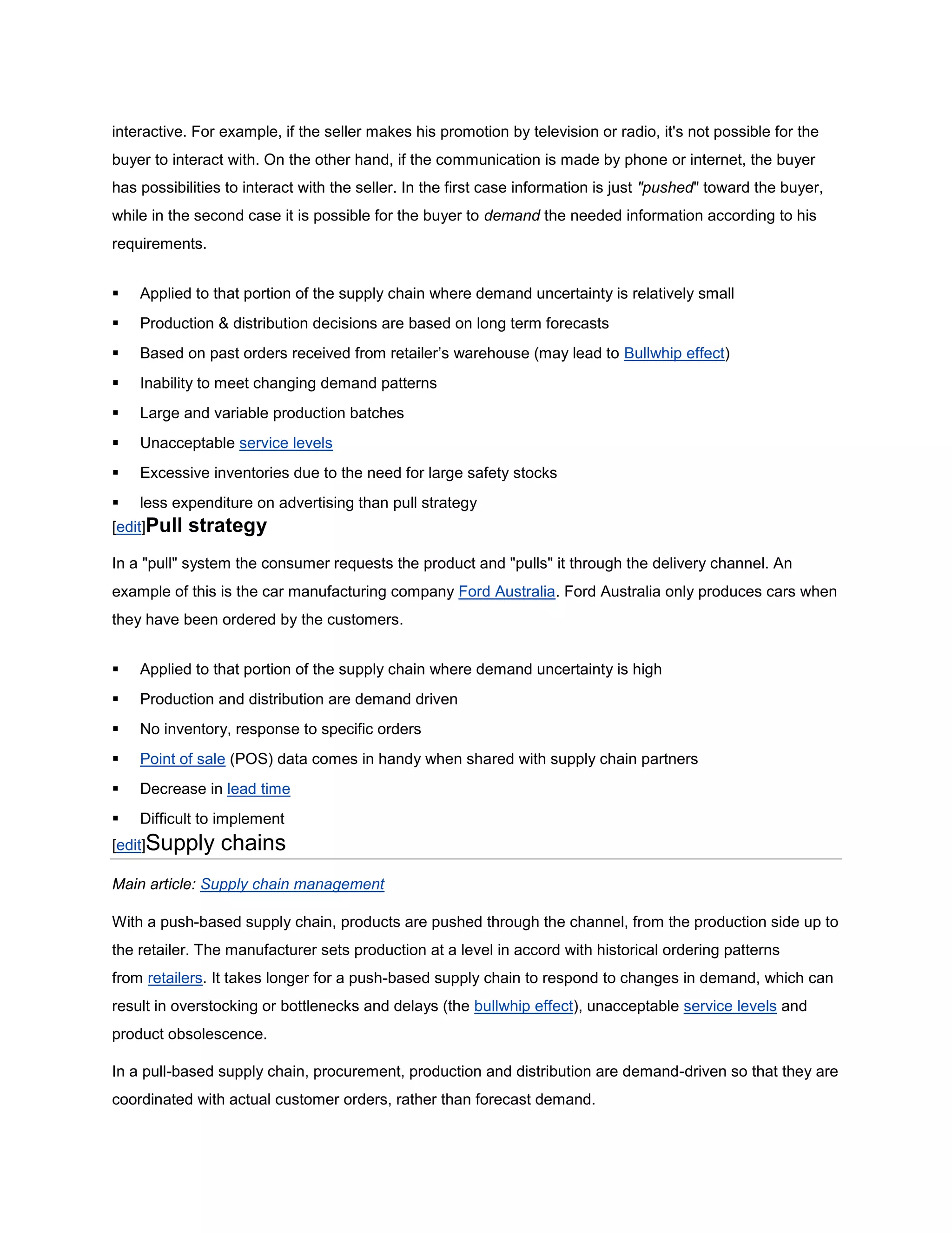 Push and pull -strategy | DOCX