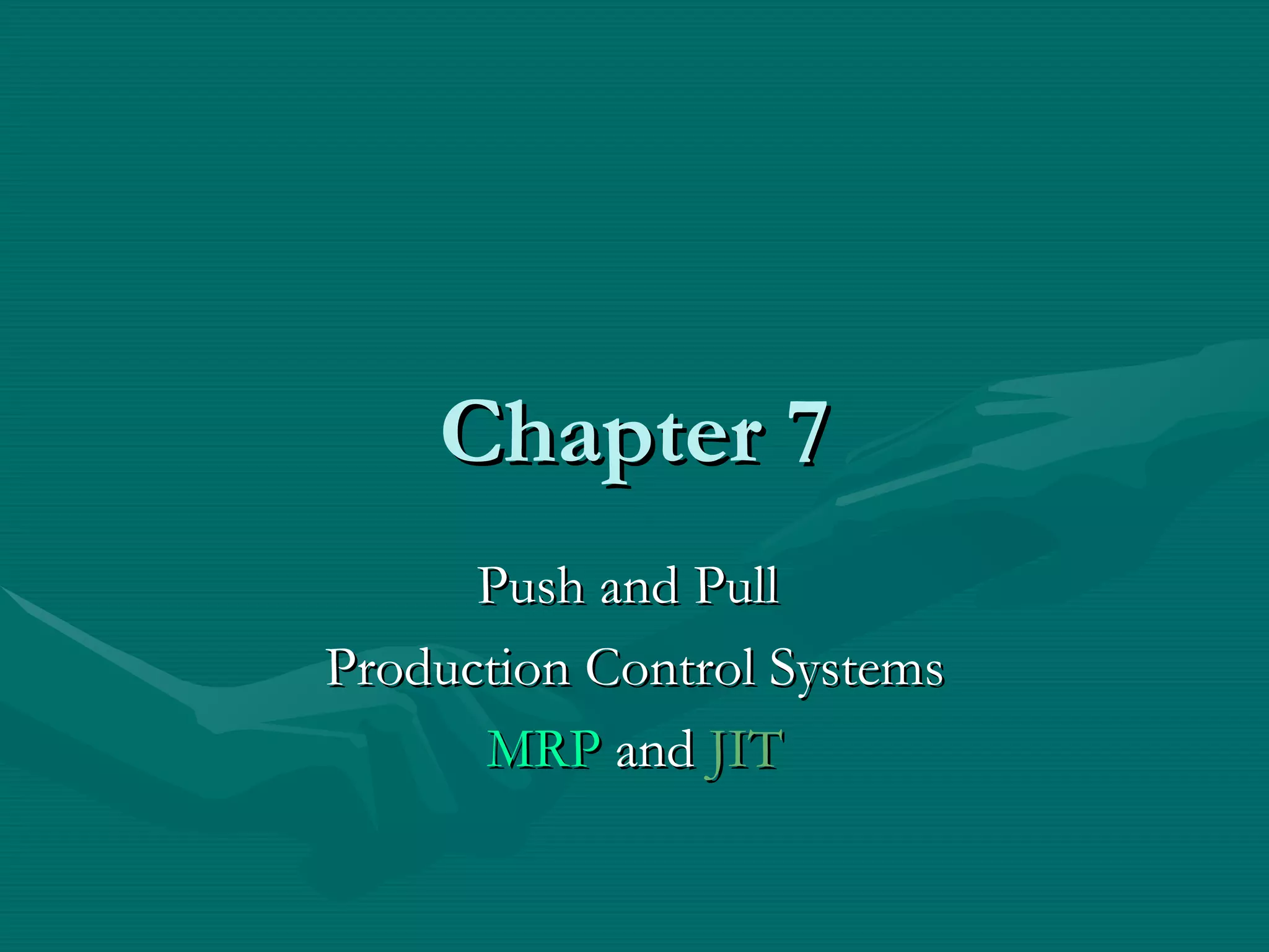 Push And Pull Production Systems Chap7 Ppt) | PPT