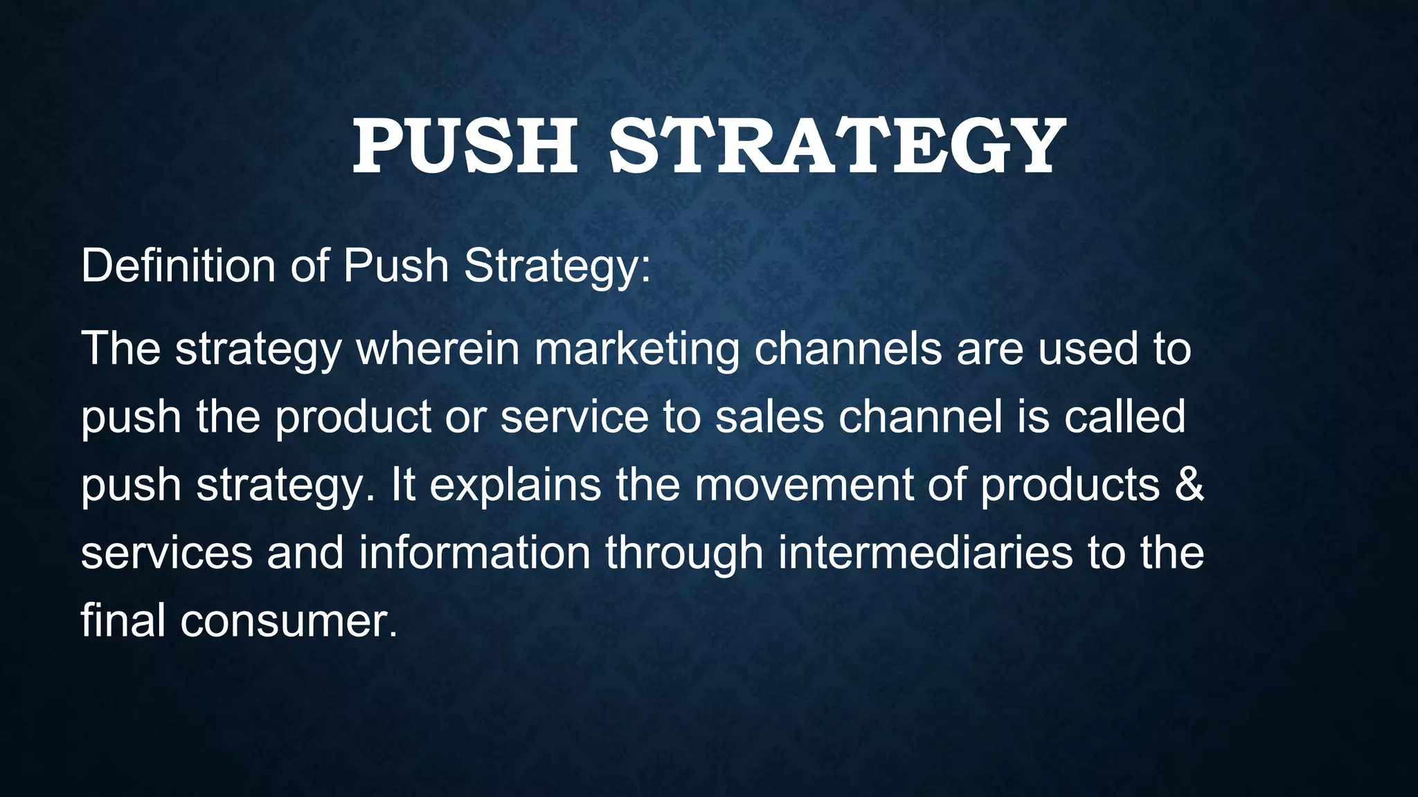 Push and pull strategy | key difference between push and pull | | PPTX