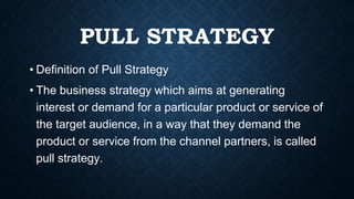 Push and pull strategy | key difference between push and pull | | PPTX