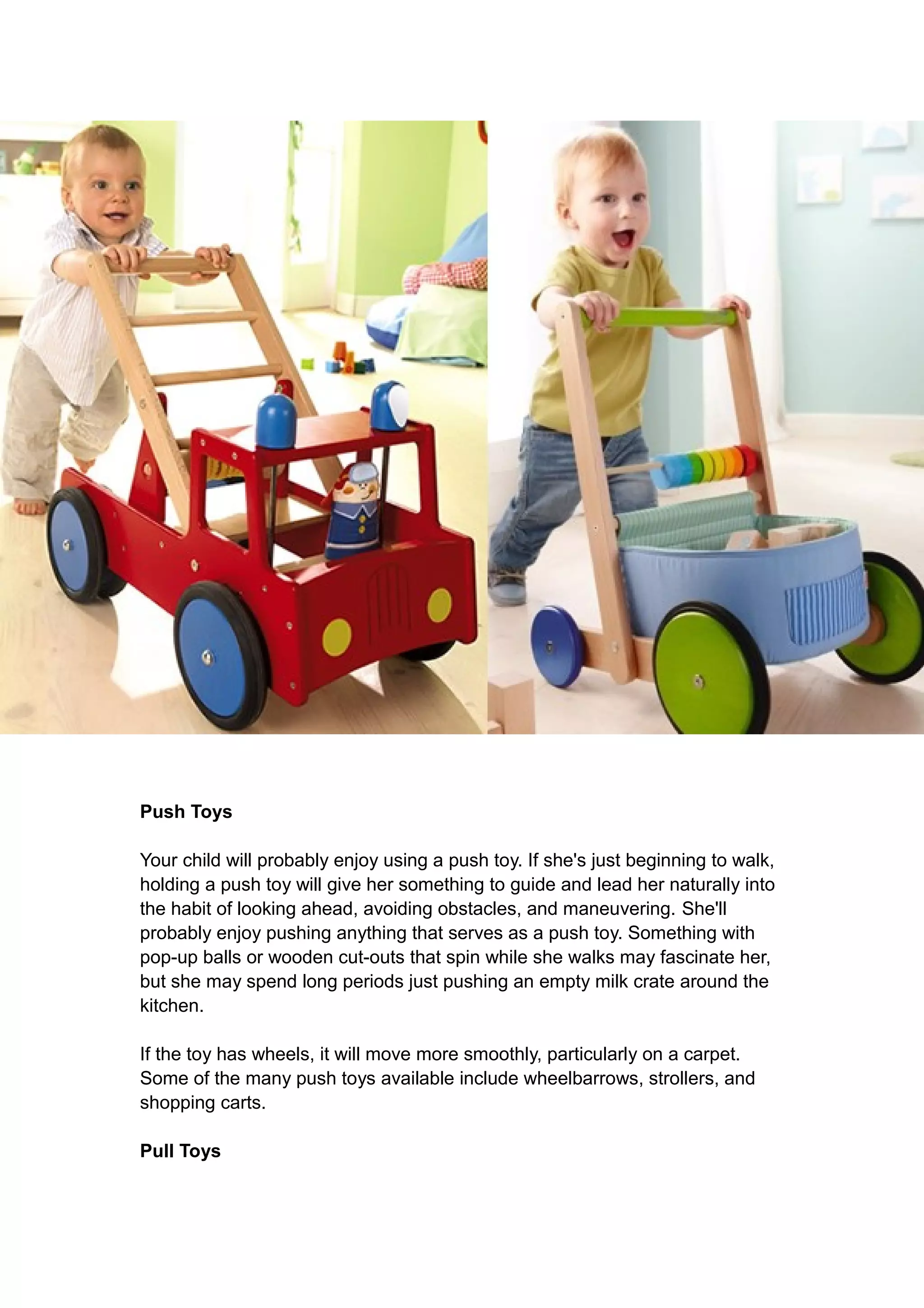 Push and pull toys guide | DOC